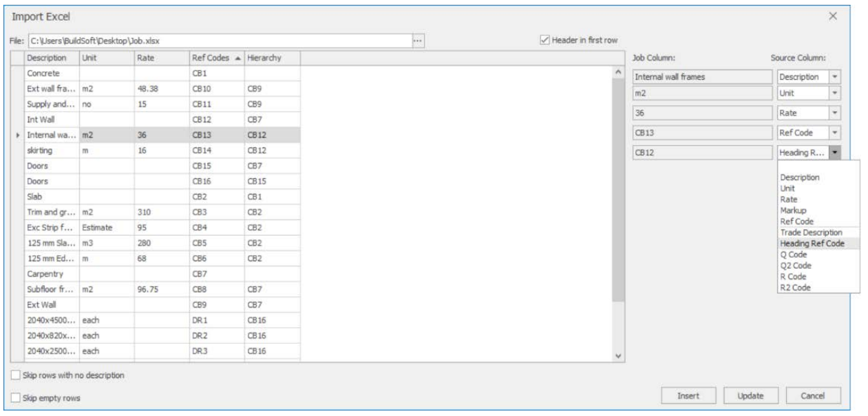 Creating Hierarchies when Importing from Excel – Buildsoft Help Center