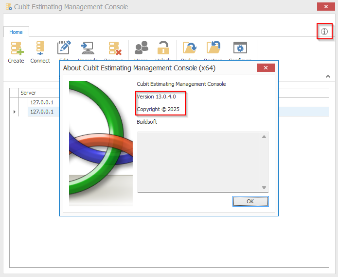 Checking Your Cubit Estimating Version – Buildsoft Help Center